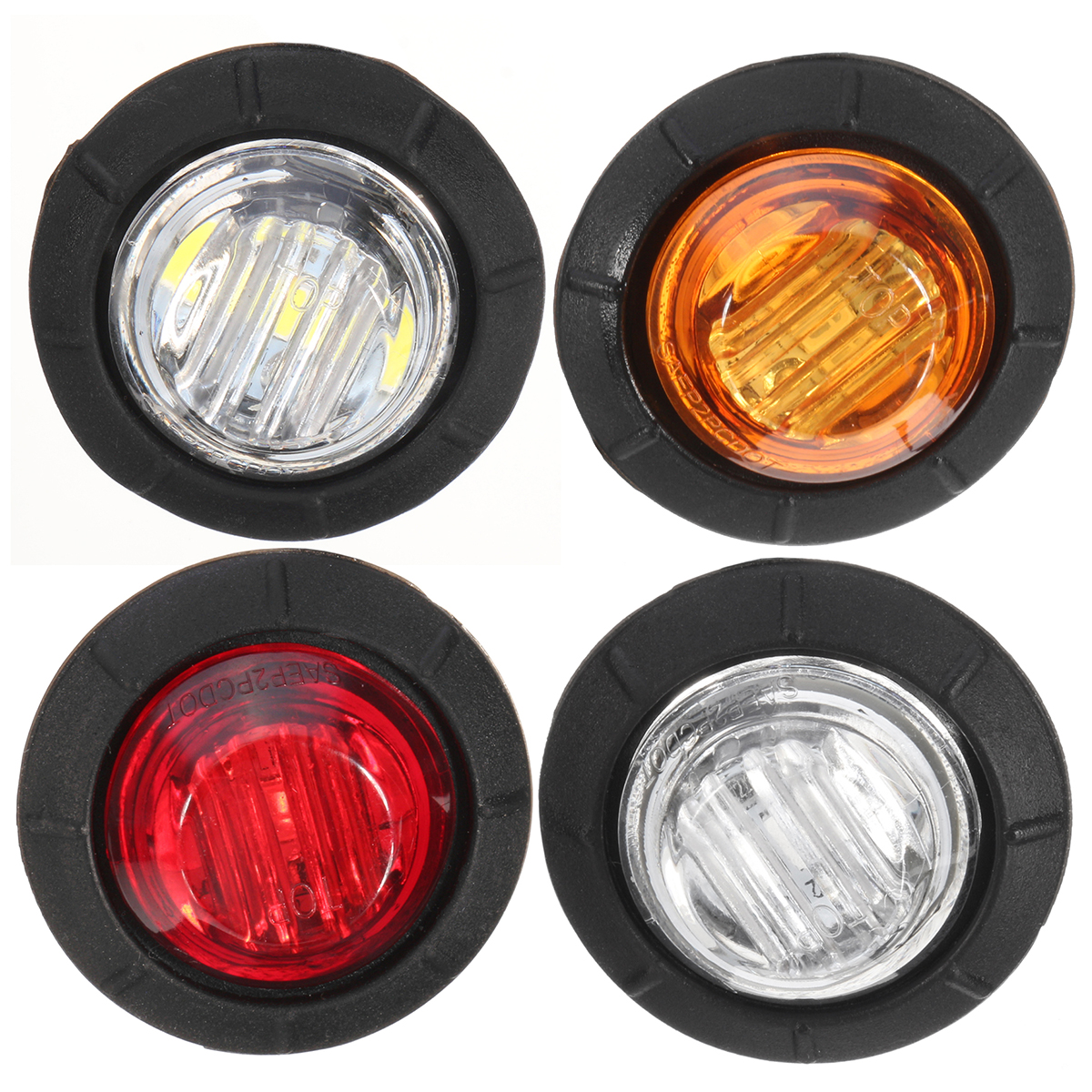 12V Car Truck Lorry Round LED Bullet Button Rear Side Mini Marker 12v-car-truck-lorry-round-led-bullet-button-rear-side-mini-marker